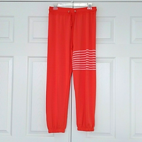 Sundry | Pants & Jumpsuits | Sundry Orange Stripe Jogger Sweatpants ...